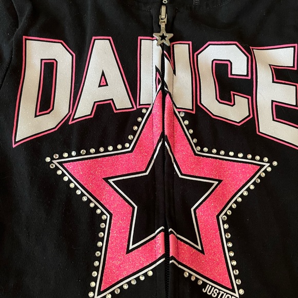 Justice | Jackets & Coats | Justice Size 8 Dance Black With Pink White ...
